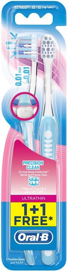 Oral-B Ultra Thin Precision Clean Extra Soft Toothbrush – Buy 1 Get 1 ...